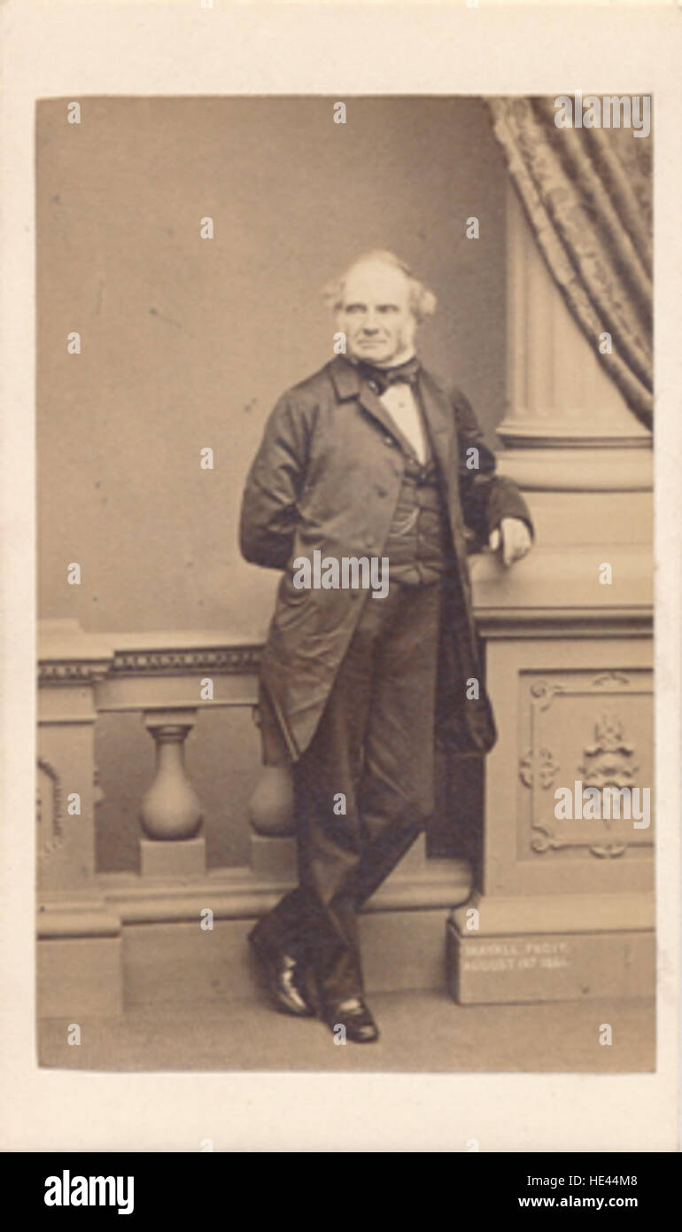 A historic photograph of Lord John Russell, a former British Prime ...