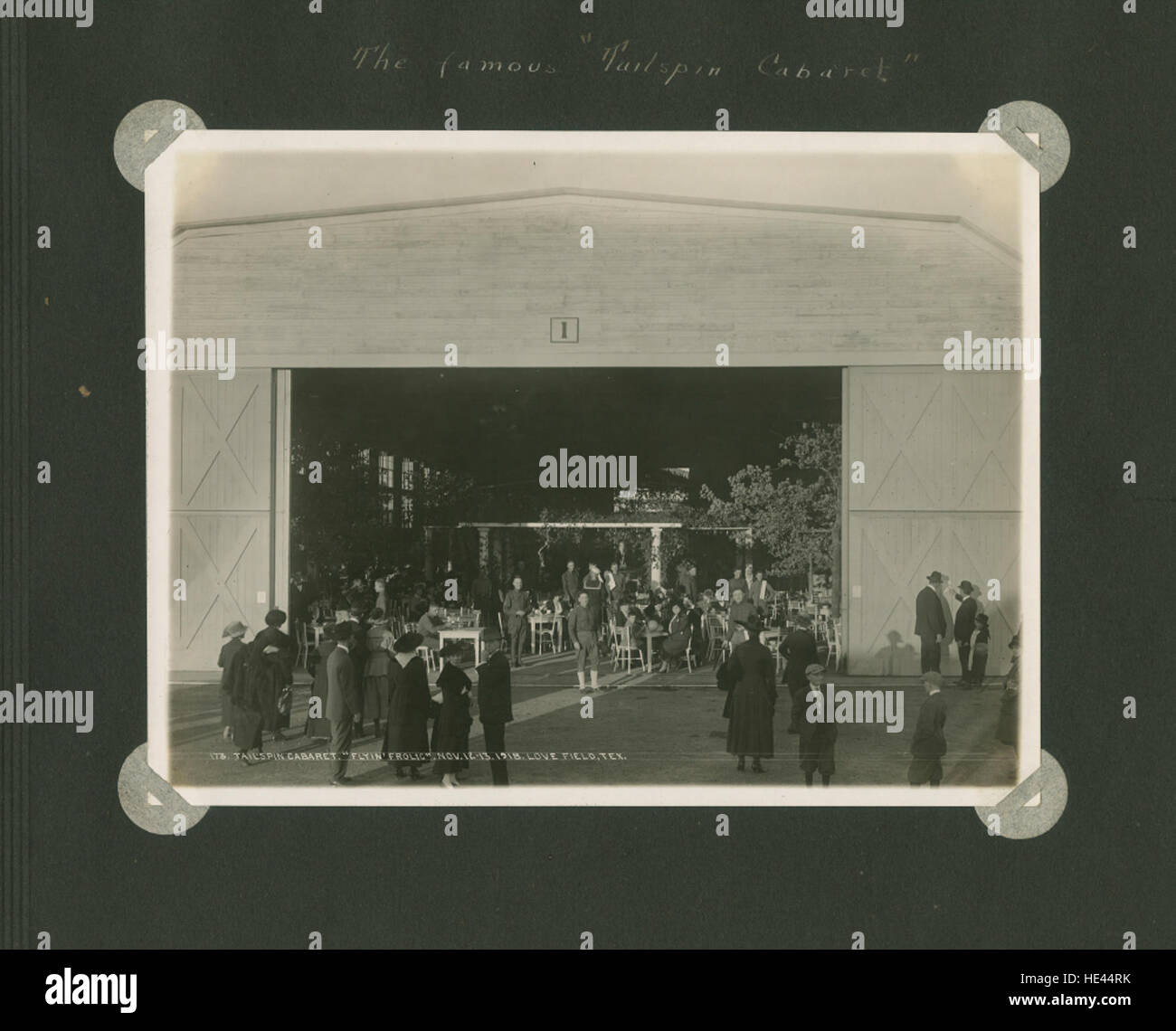 This historical image captures a bygone era at Dallas Love Field ...