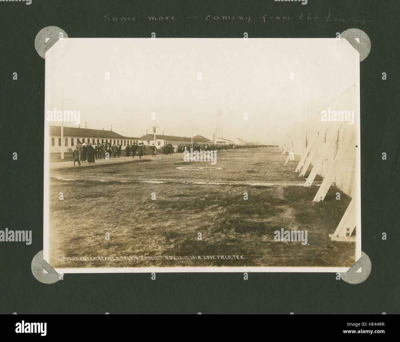 This historical image features Dallas Love Field, showcasing its ...