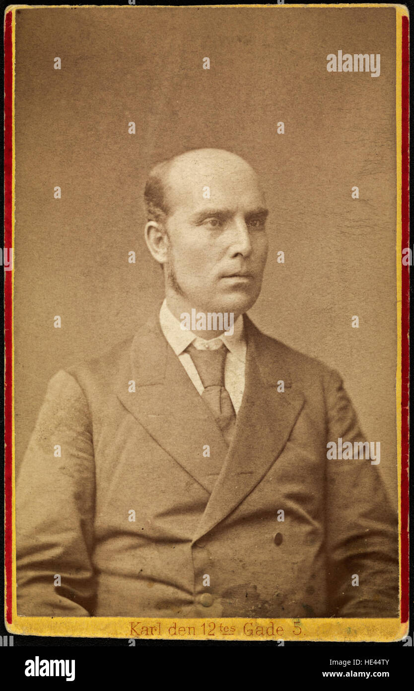A historic portrait of Lars Olsen Skrefsrud (1840-1910), a Norwegian ...