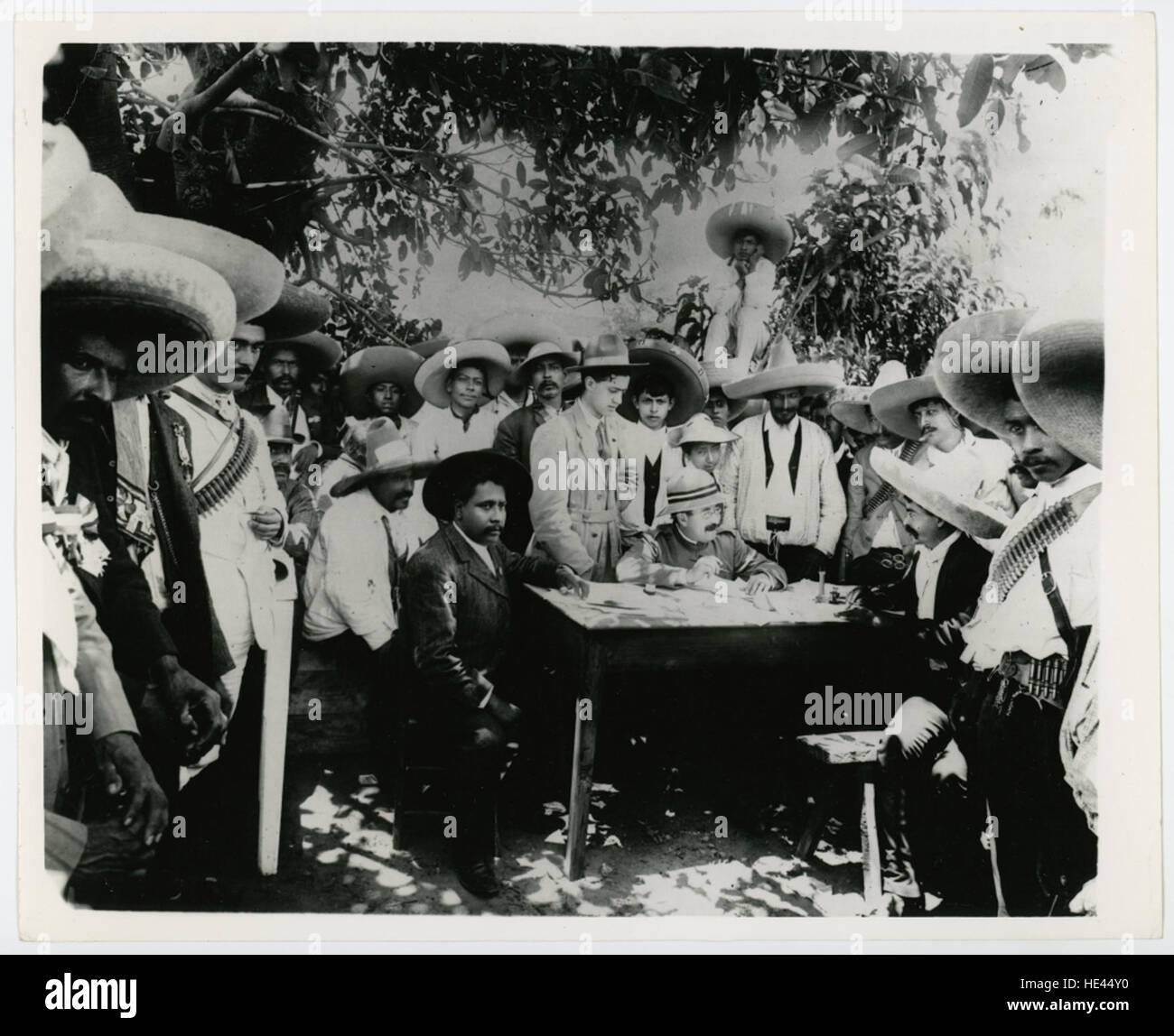 This historic image captures Emiliano Zapata, a key figure in the ...