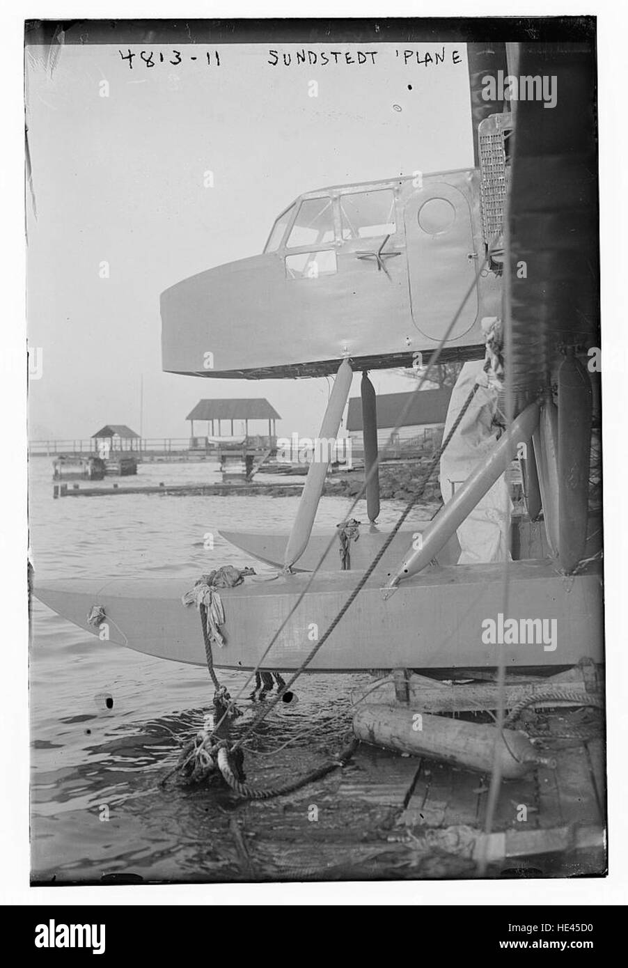 This historic image represents a plane from a bygone era, illustrating ...