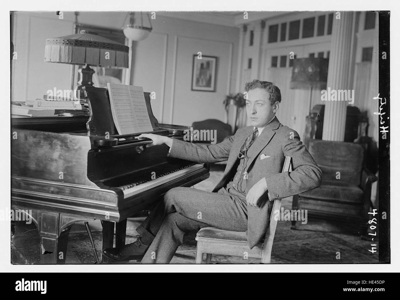 This historical image captures the legacy of Jascha Heifetz, one of the ...