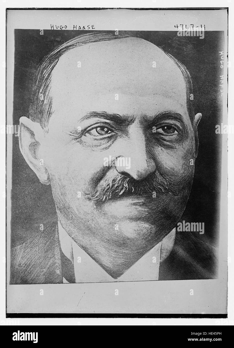 A historical image of Hugo Haase, an influential figure, reflecting his ...