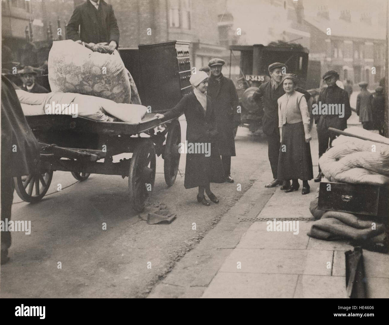 This historic image from 1922 shows a timber yard in Hartlepool during ...