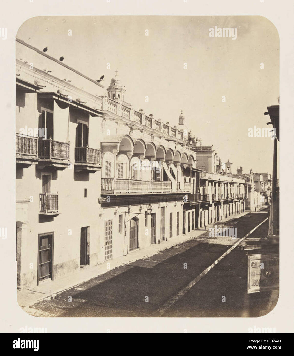 This image captures the architecture of street and church buildings ...