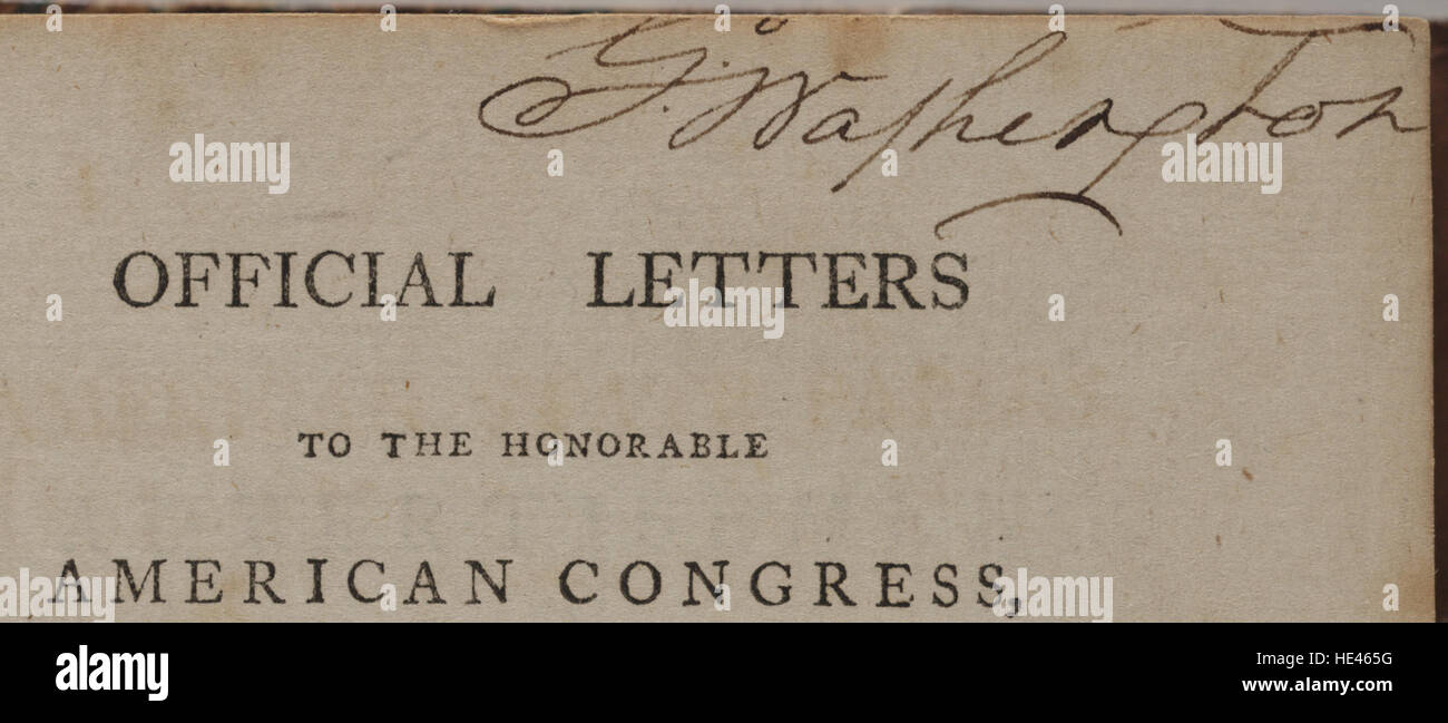 This collection includes the official letters and signature of George ...