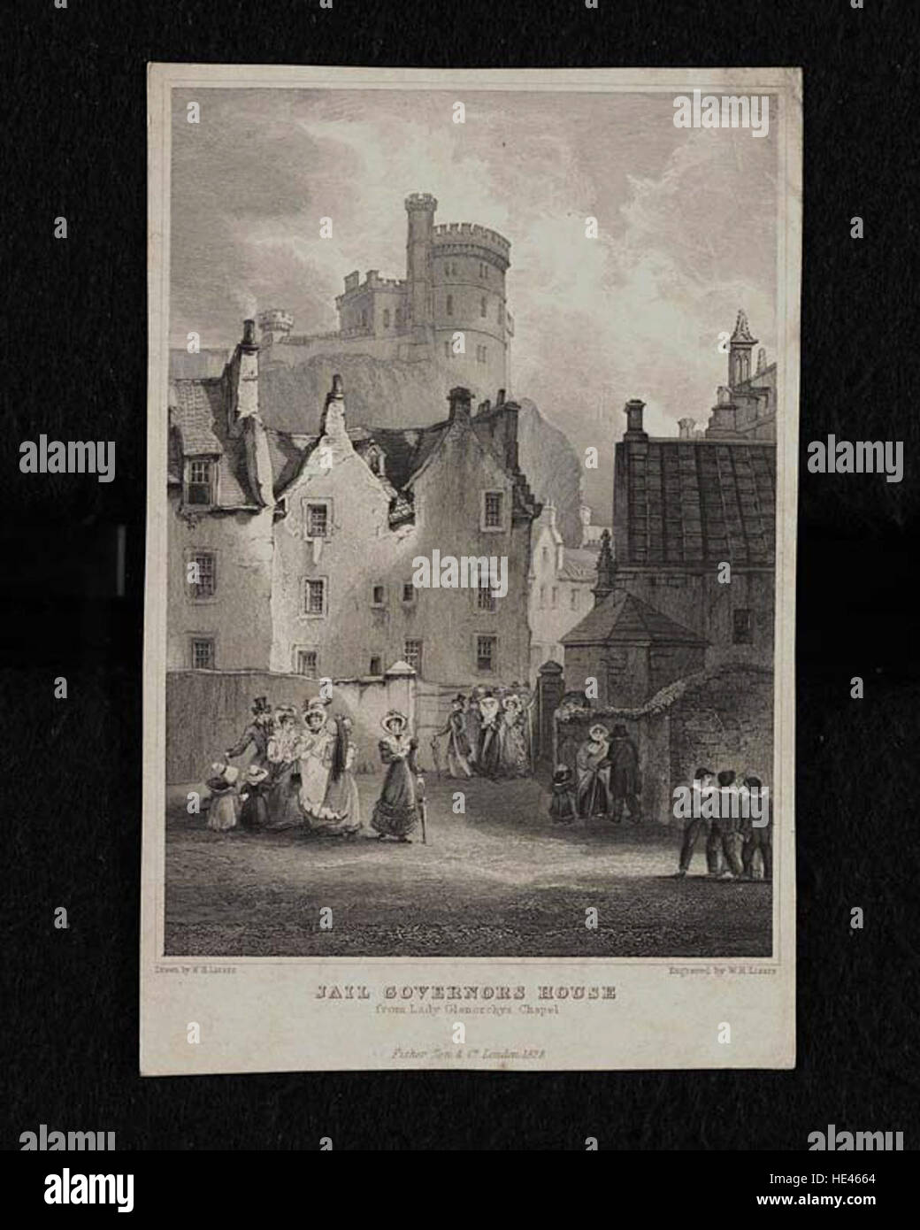 This image features the Jail Governors House in Edinburgh, Scotland, a ...