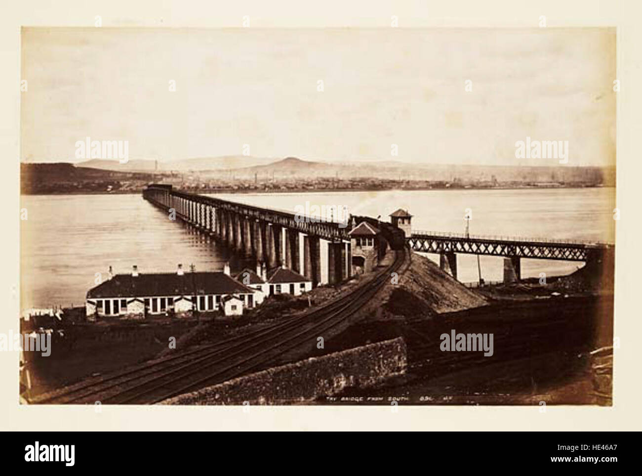 Tay Bridge from south Stock Photo - Alamy