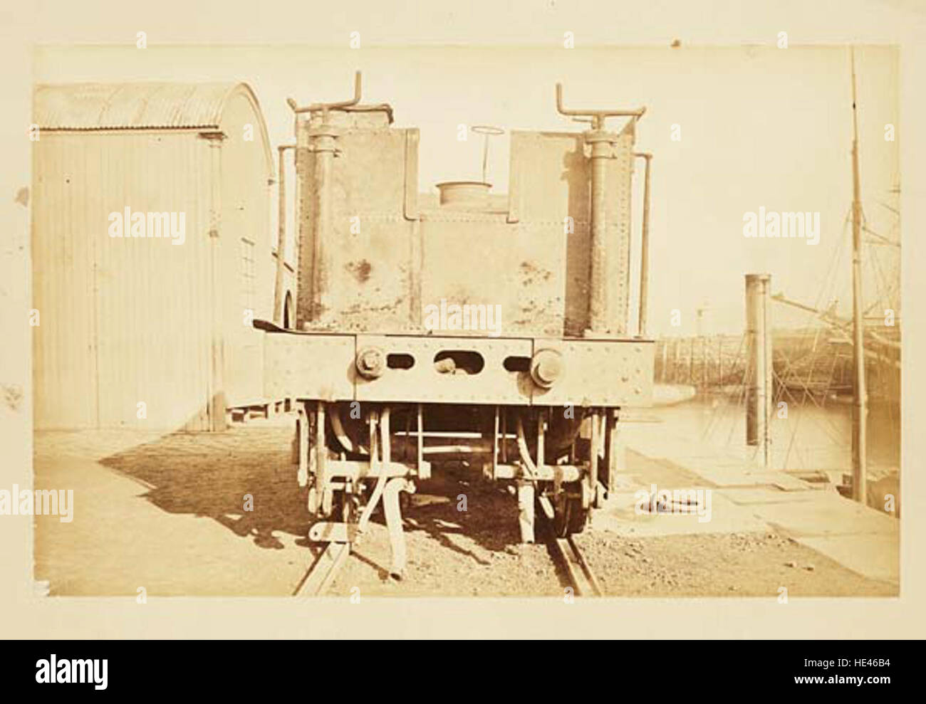 This image shows part of the train salvaged from the Tay Bridge ...