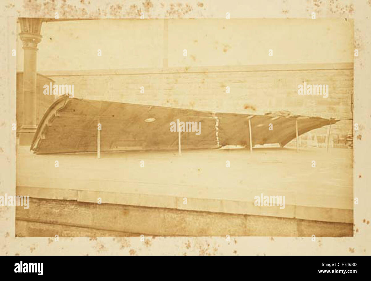 A photograph documenting the wreckage salvaged from the collapsed Tay ...