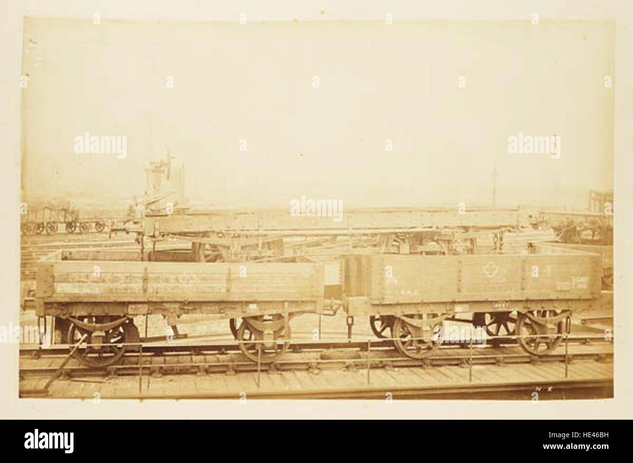 This photograph shows the wreckage of the Tay Bridge, which collapsed ...