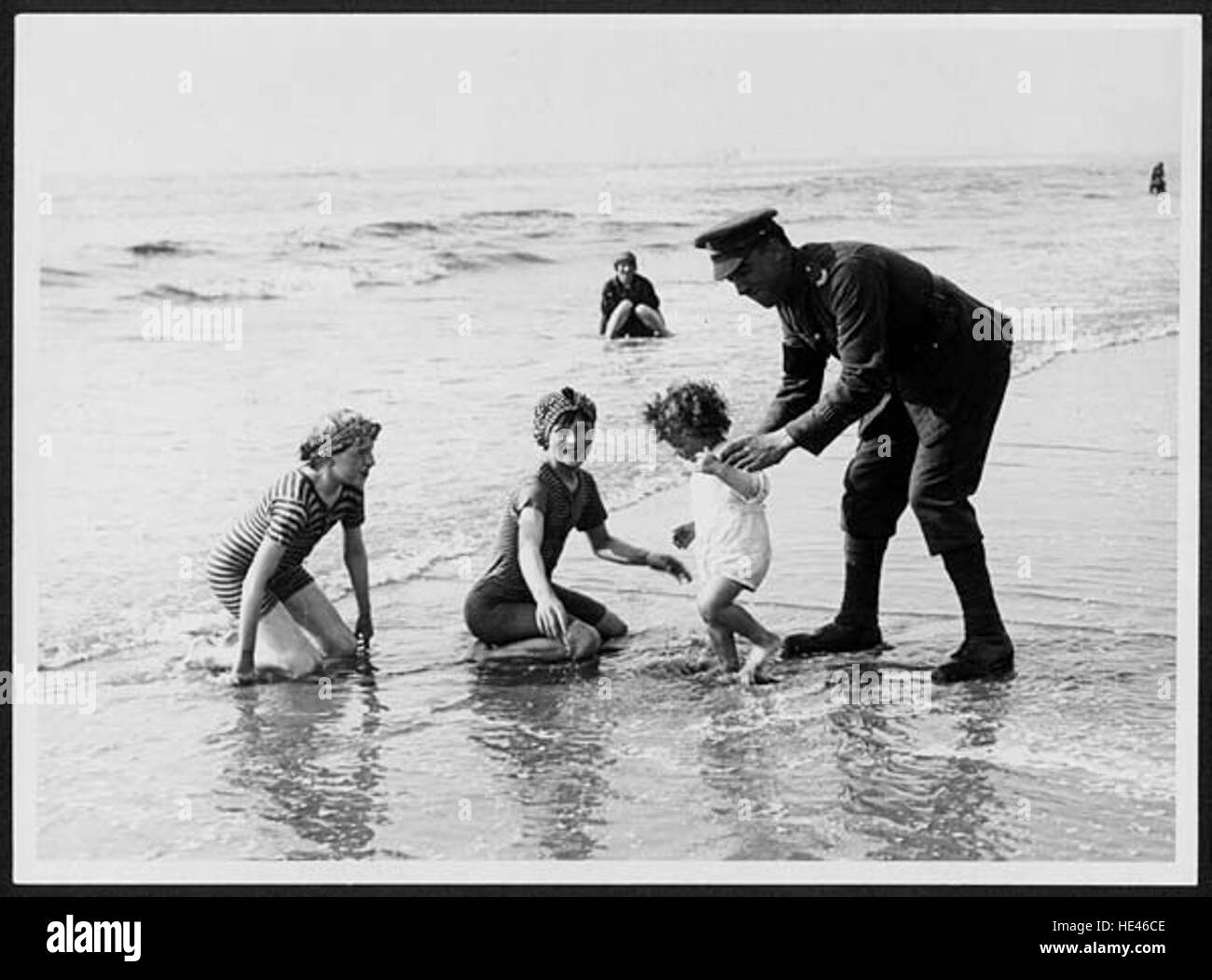 This photograph from the early 20th century depicts a British Tommy ...