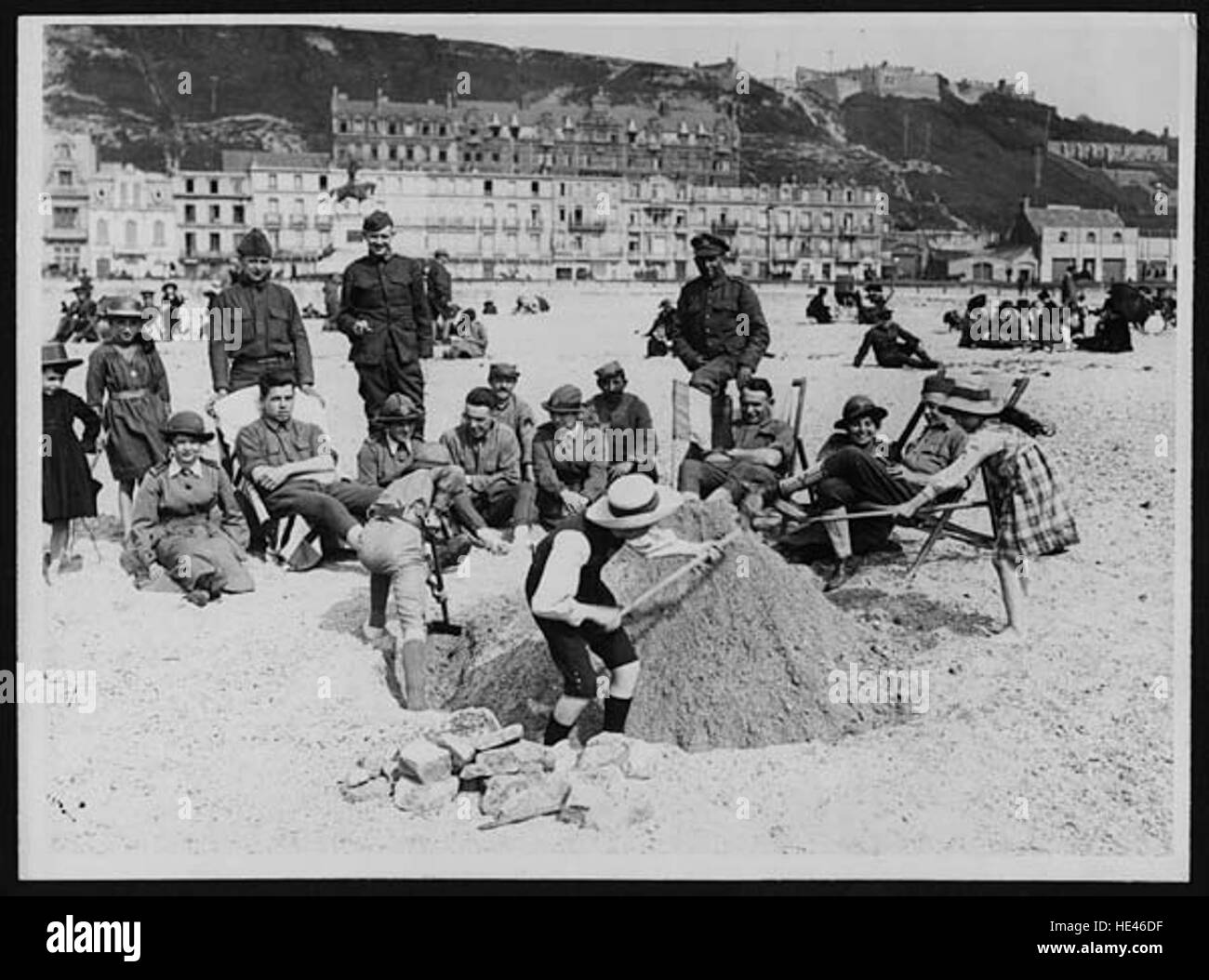 This historical photograph captures British, French, and American ...