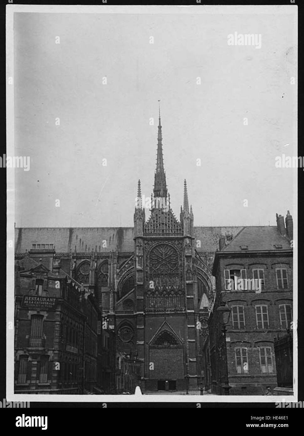 The Amiens Cathedral, one of the largest Gothic cathedrals in Europe ...