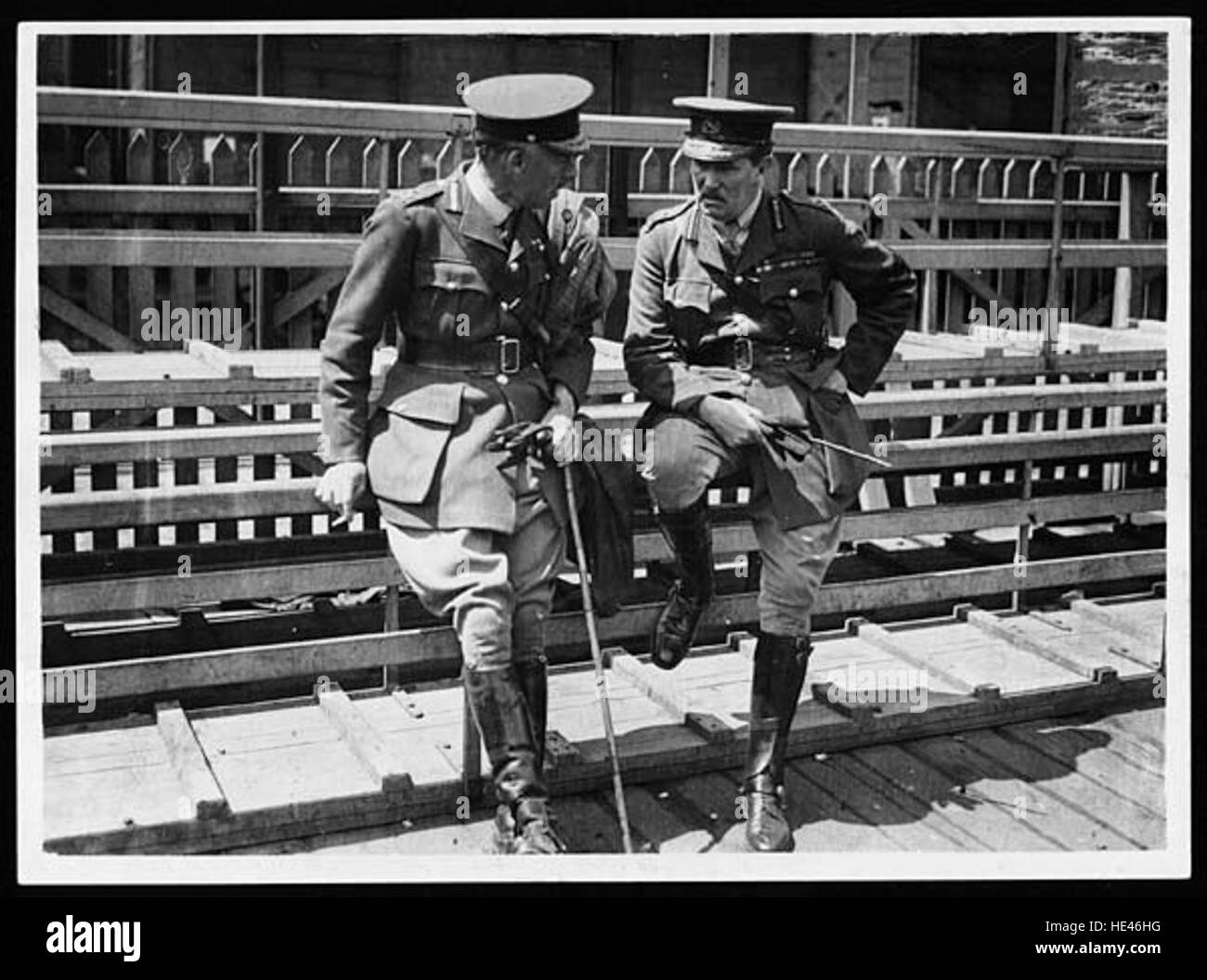 This historical image captures General Sir John Cowan, Quartermaster ...