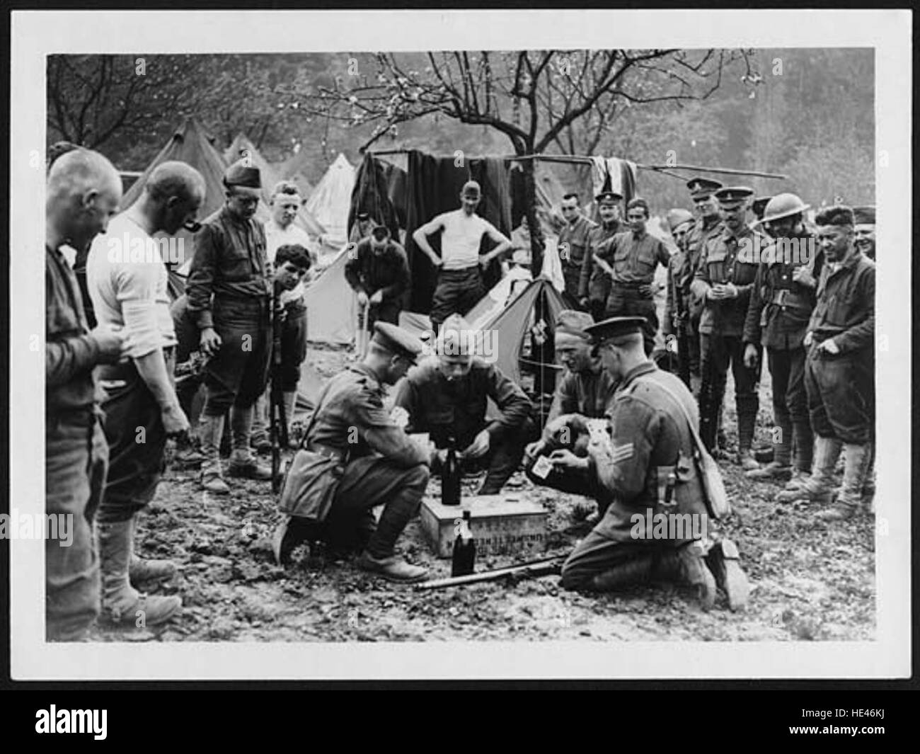 Troops in war game Black and White Stock Photos & Images - Alamy