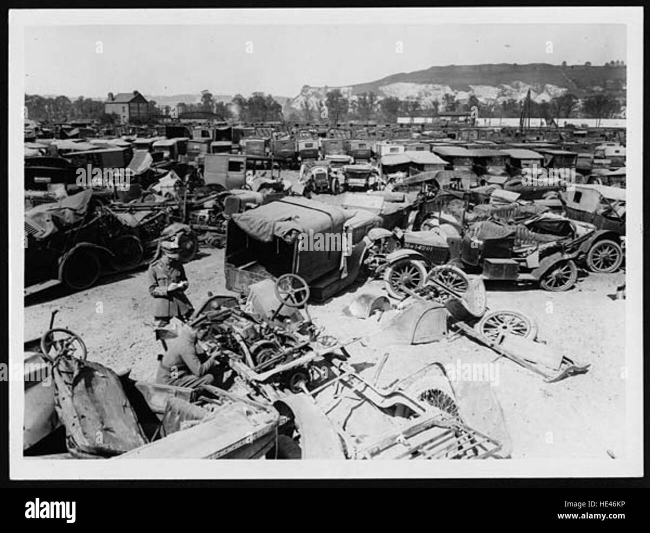 Restoration of military vehicles Black and White Stock Photos & Images ...