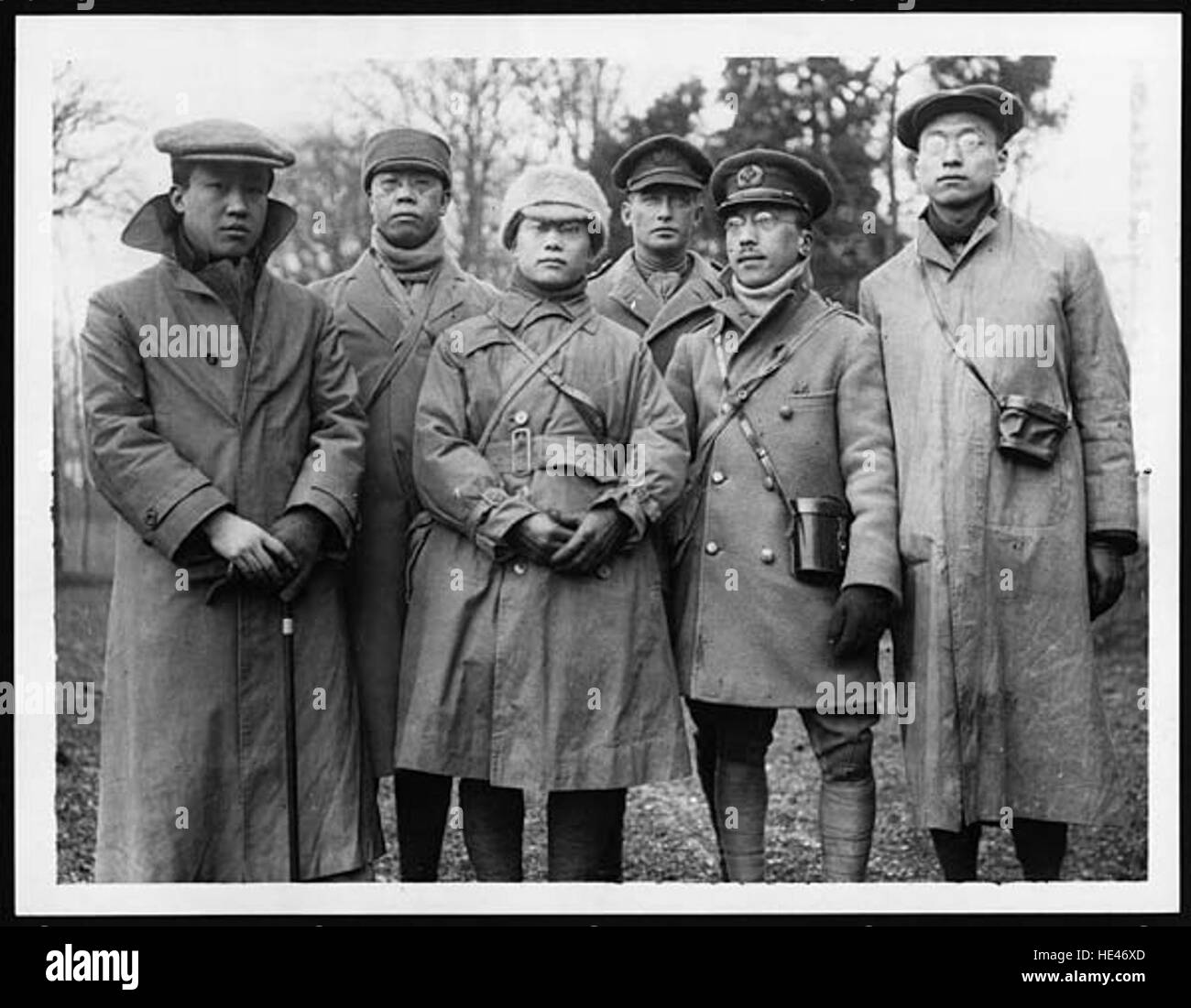 This historical photograph shows Chinese students marching to the ...