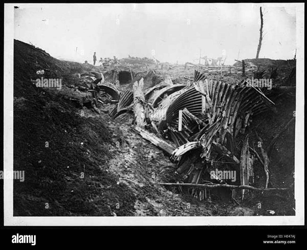 Old german trench Black and White Stock Photos & Images - Alamy