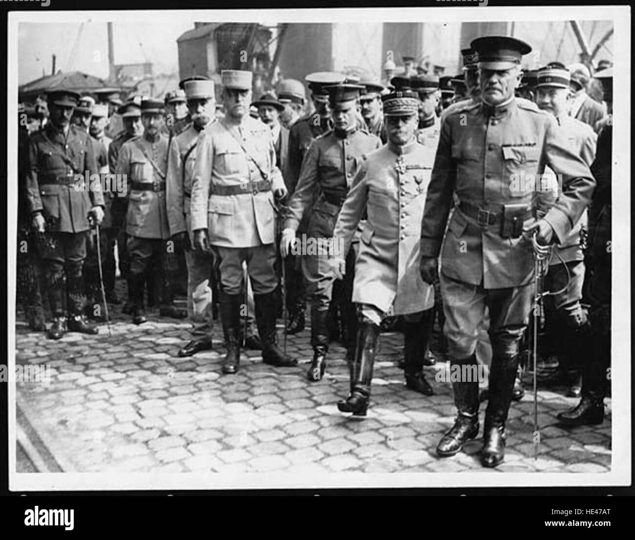 A historical image of Lt. Gen. John J. Pershing, Chief of the American ...