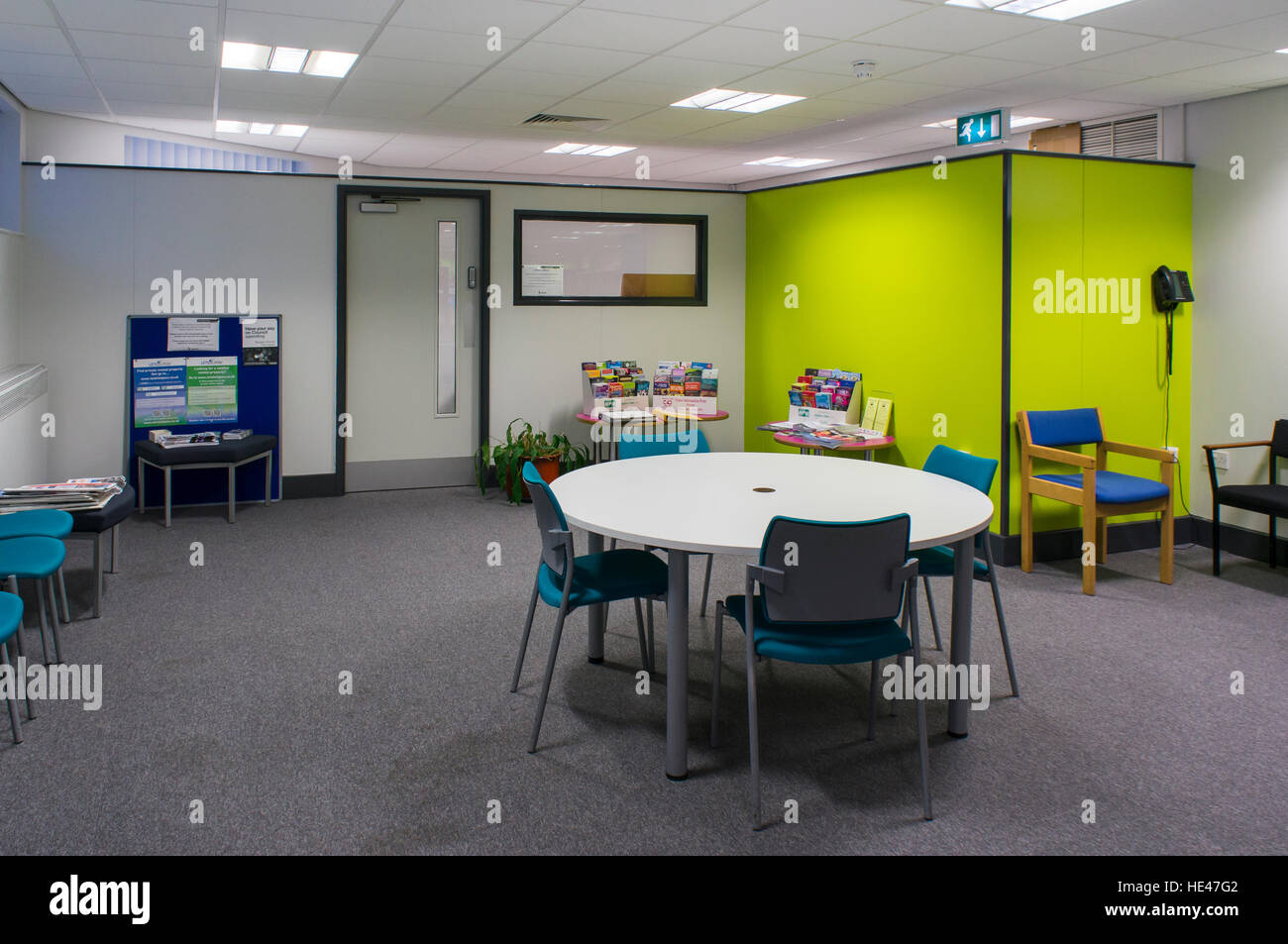Interior view of a library, West Yorkshire, England - quiet reading ...