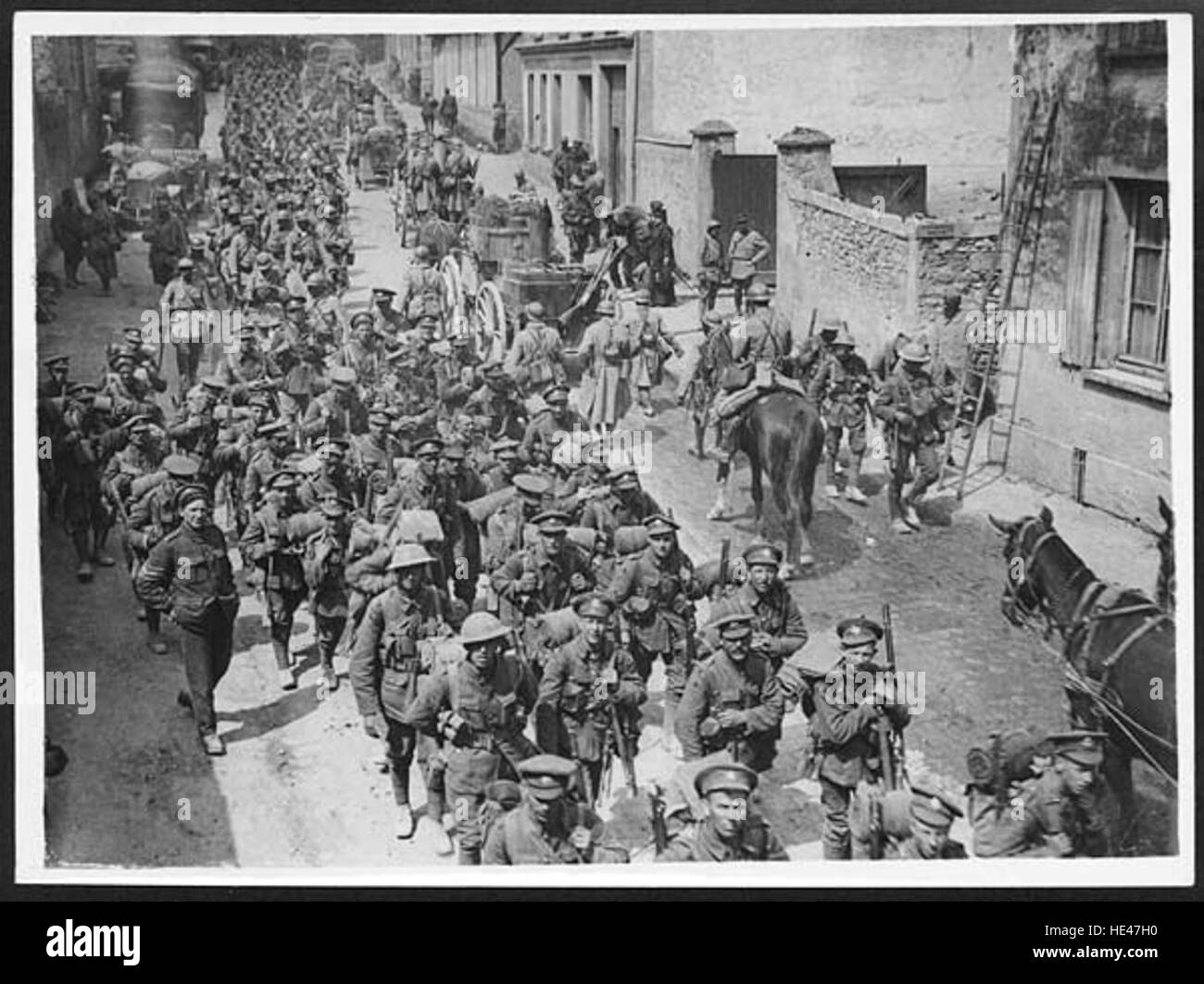 The image reflects a historical moment where French and British forces ...