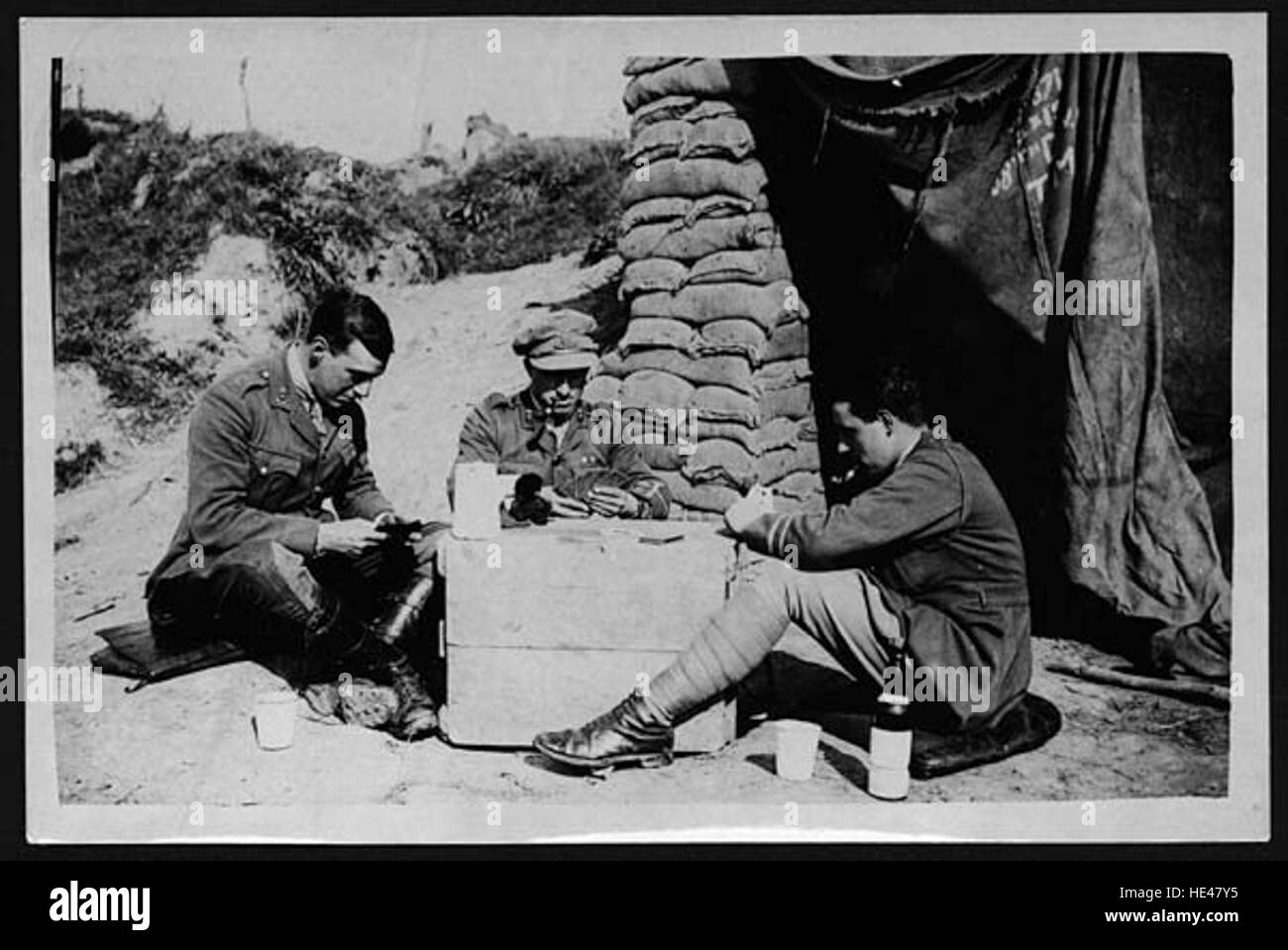 A historical reference to the experiences of soldiers during World War ...