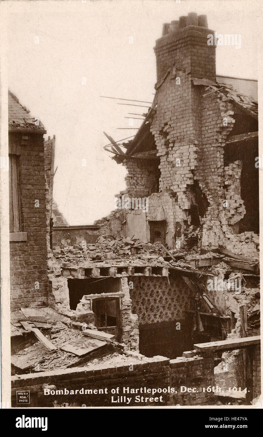 This photograph from *Lilly Street*, Hartlepool, shows the aftermath of ...