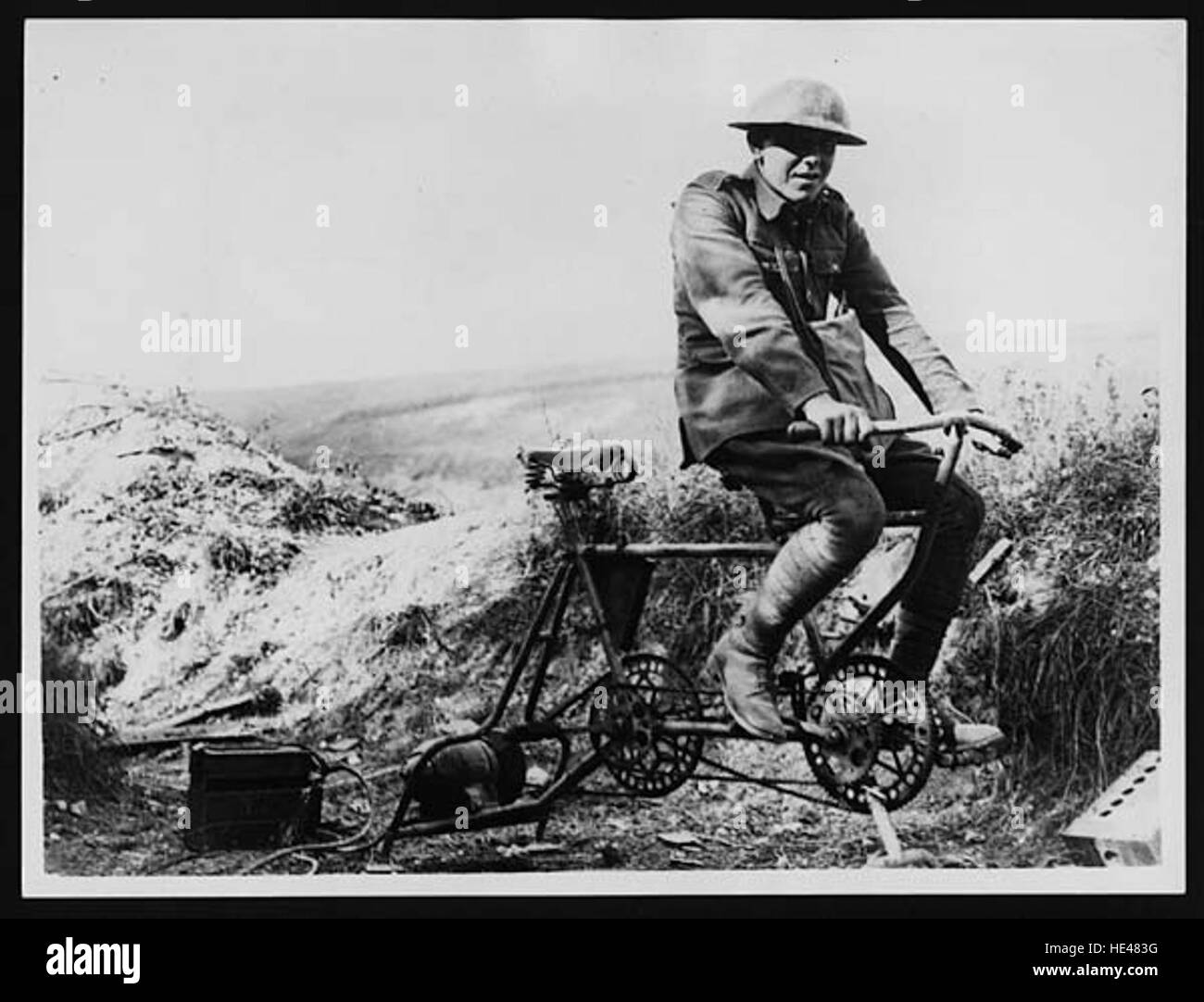 This image depicts how German forces generated electricity for wireless ...