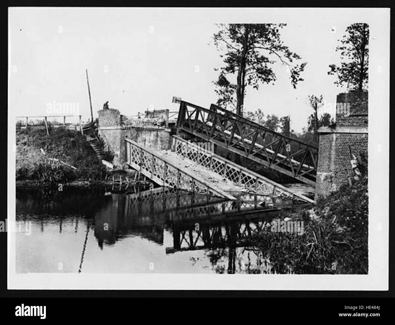 The image depicts the aftermath of the Battle of Chipilly, where ...