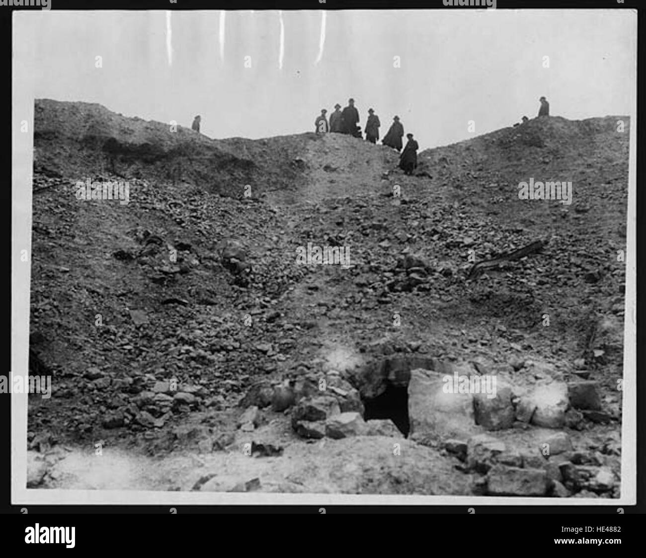 *Mr. Massey and His Party on the Lip of a Historic History* depicts Mr ...