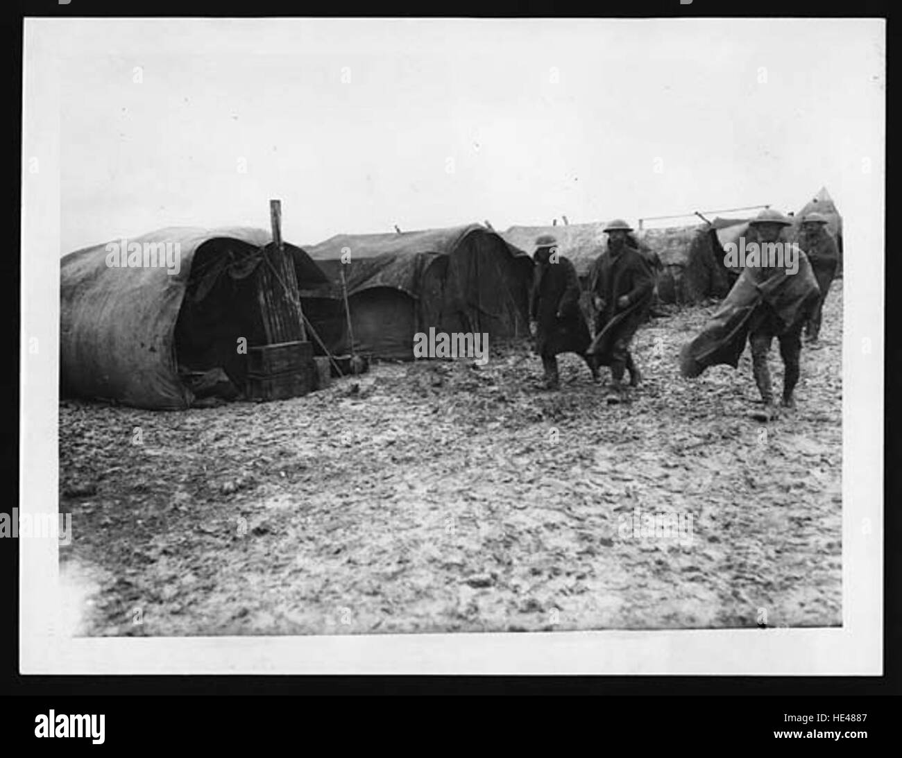 This historical image captures British soldiers, known as 'Tommies ...