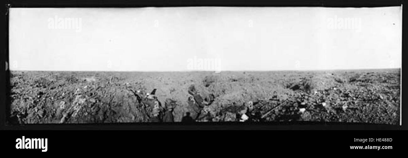 This photograph provides a vivid view of what the front lines looked ...