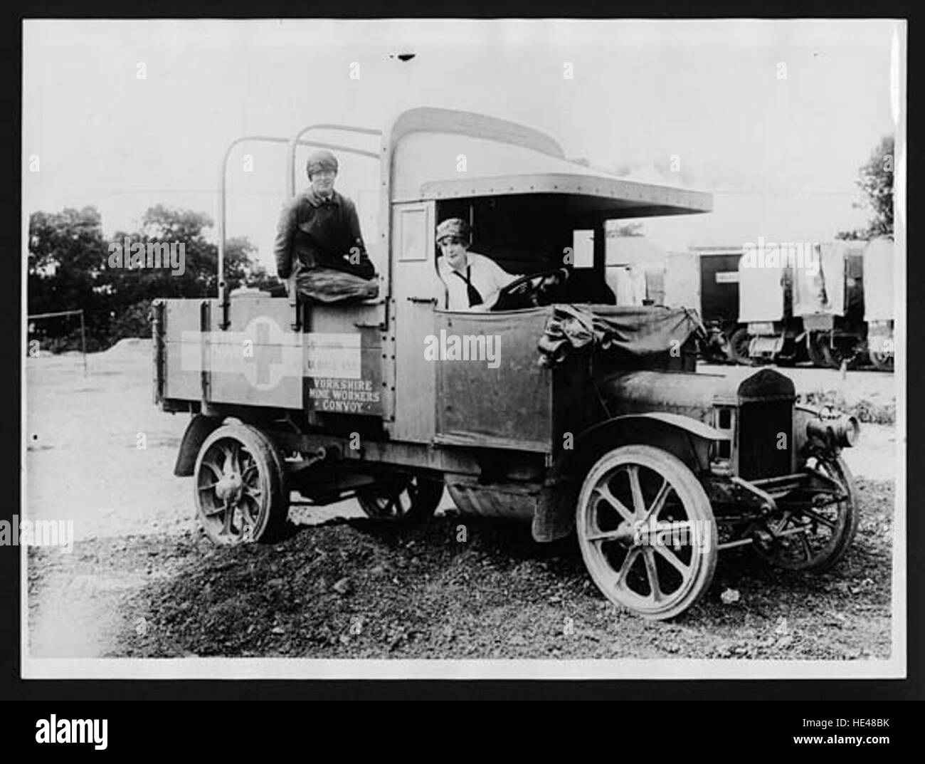 Historic lorry Black and White Stock Photos & Images - Alamy
