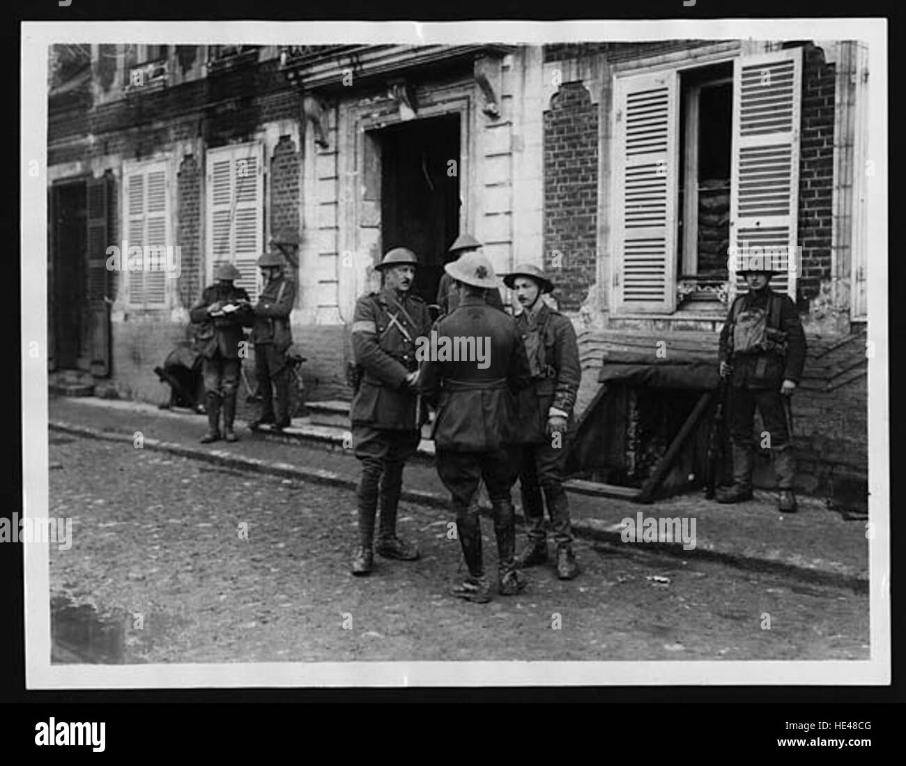 Issuing uniforms Black and White Stock Photos & Images - Alamy