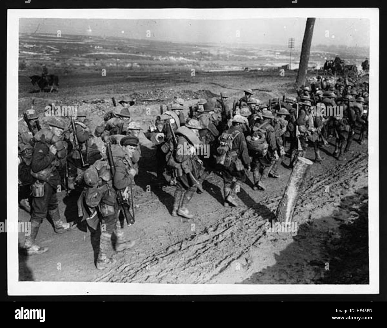 This historic image captures Australian soldiers heading off to the ...