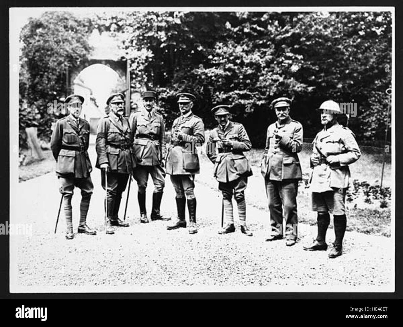 This historic image shows a group of Allied war correspondents on the ...