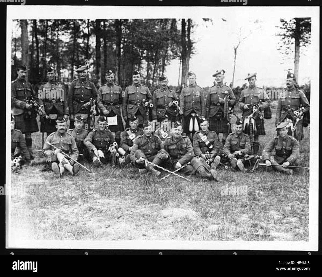 Scottish pipe band bagpipes Black and White Stock Photos & Images - Alamy