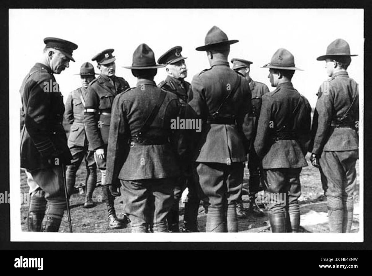 This historic photograph shows the Duke of Connaught at a training ...
