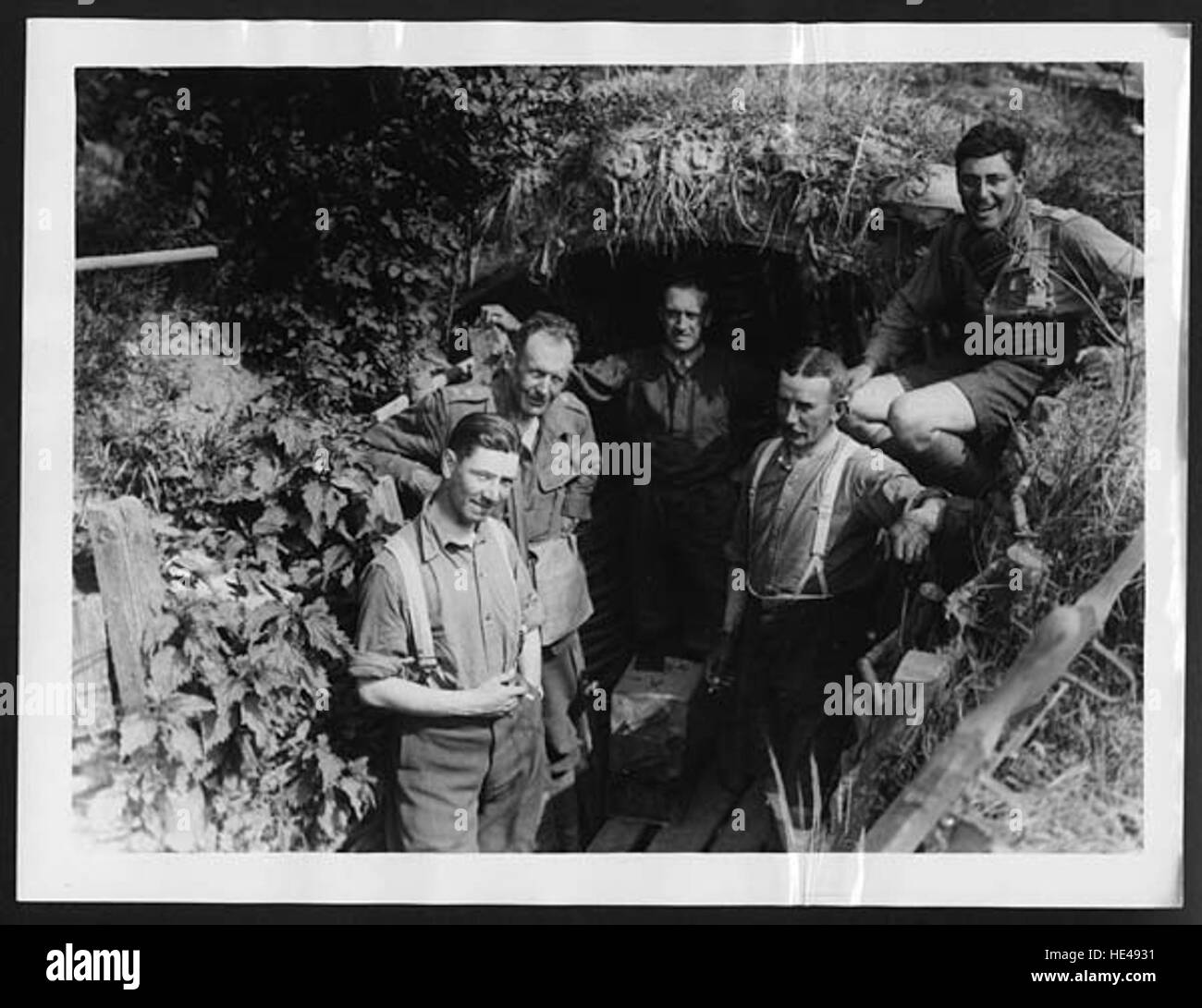 This image shows officers in a Bosch Communication trench, capturing a ...