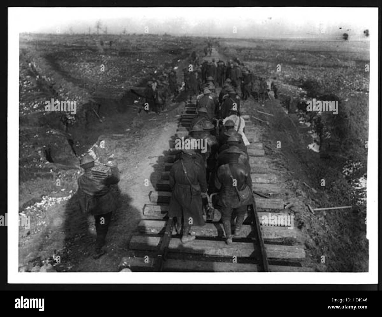 Laying down a line on the ground just captured from Stock Photo - Alamy