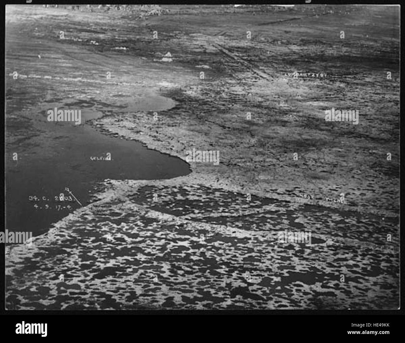 Aerial reconnaissance photograph taken Black and White Stock Photos ...