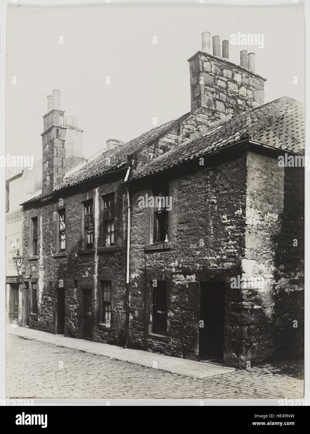 This image depicts a historic view of the St Leonard's Street Area ...