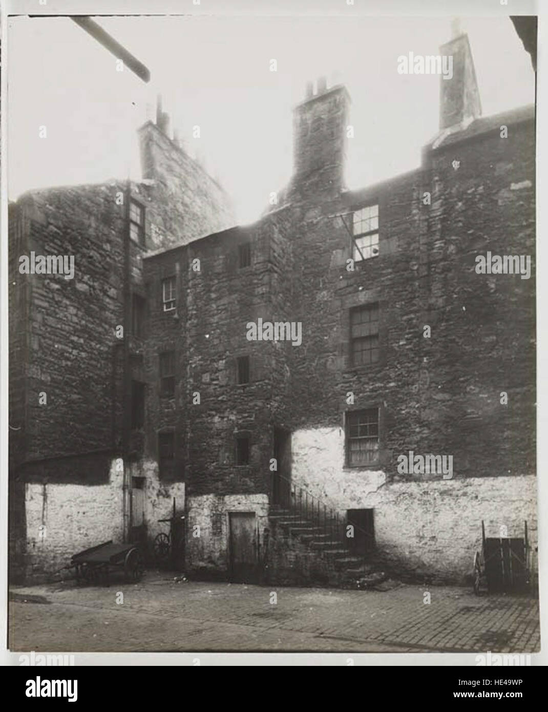 Back of a tenement building Stock Photo - Alamy