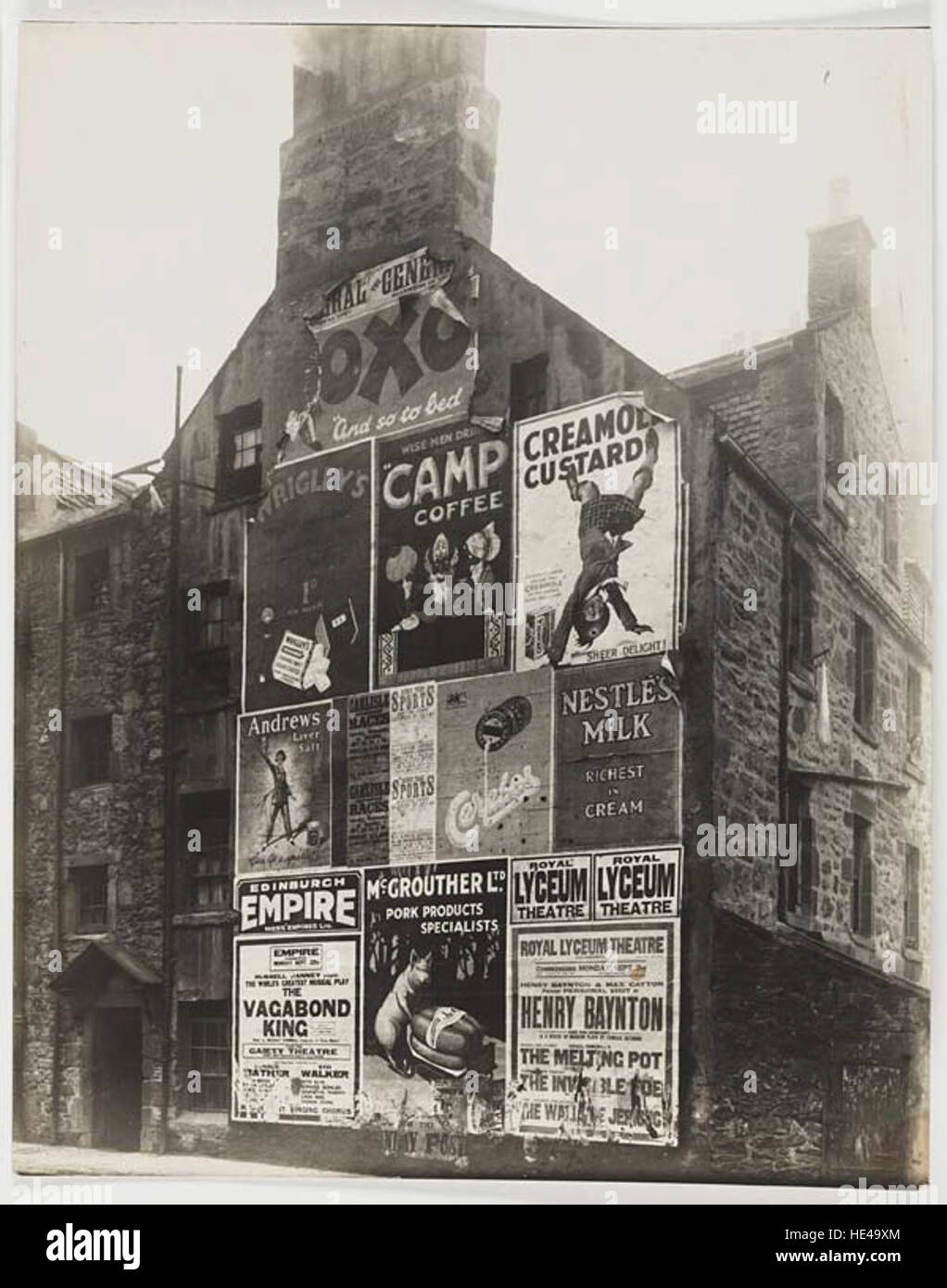 This historic image captures Gifford Park in Edinburgh, showcasing the ...