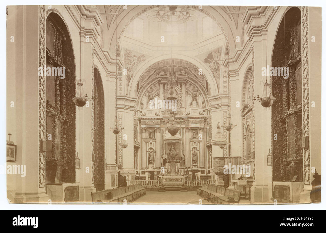 The interior of this historic cathedral showcases its architectural ...