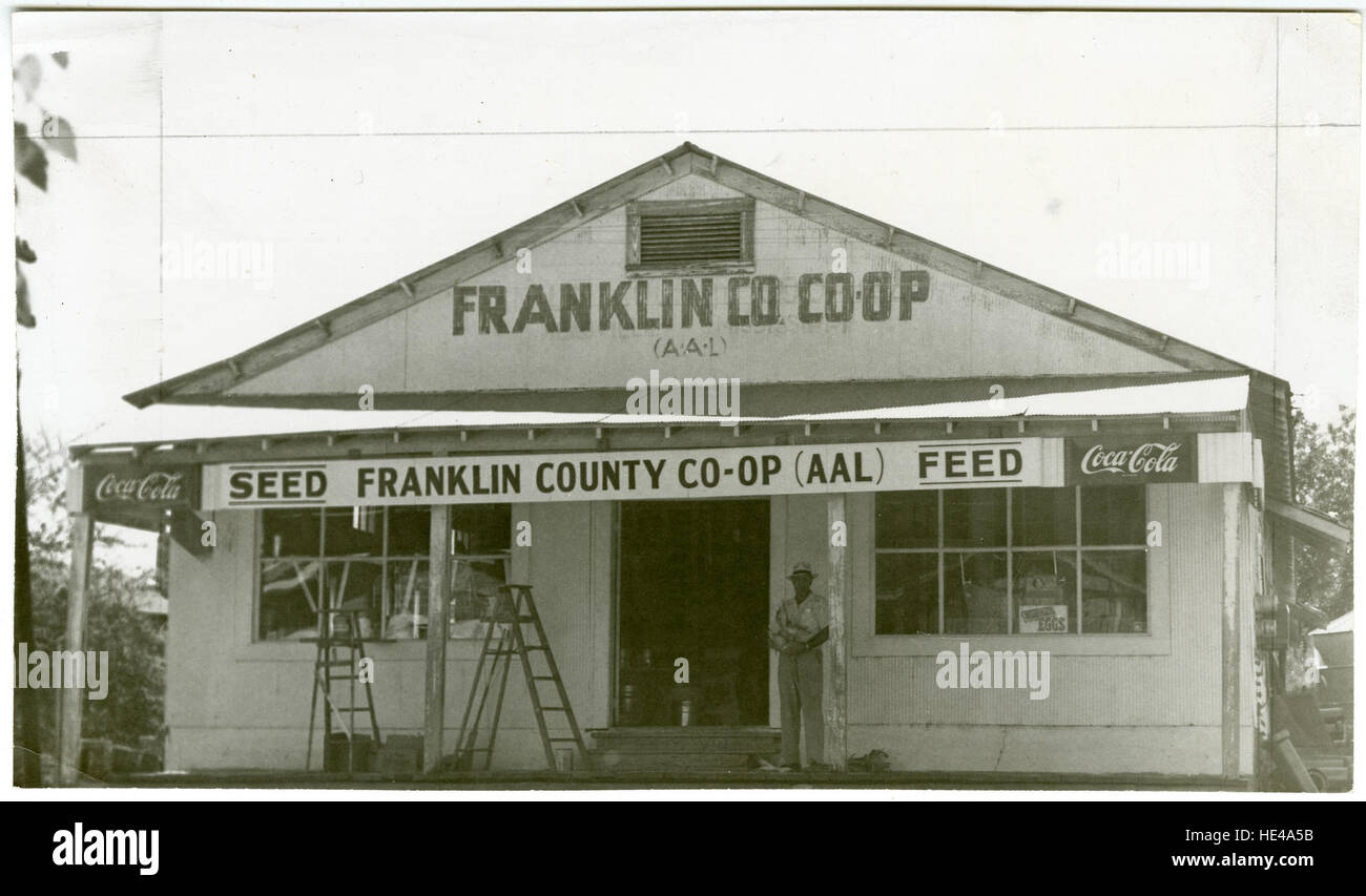 This historic image of the Franklin County Co-op captures a moment from ...