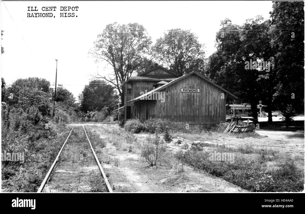 The Illinois Central Depot in Raymond, Mississippi, is a historical ...