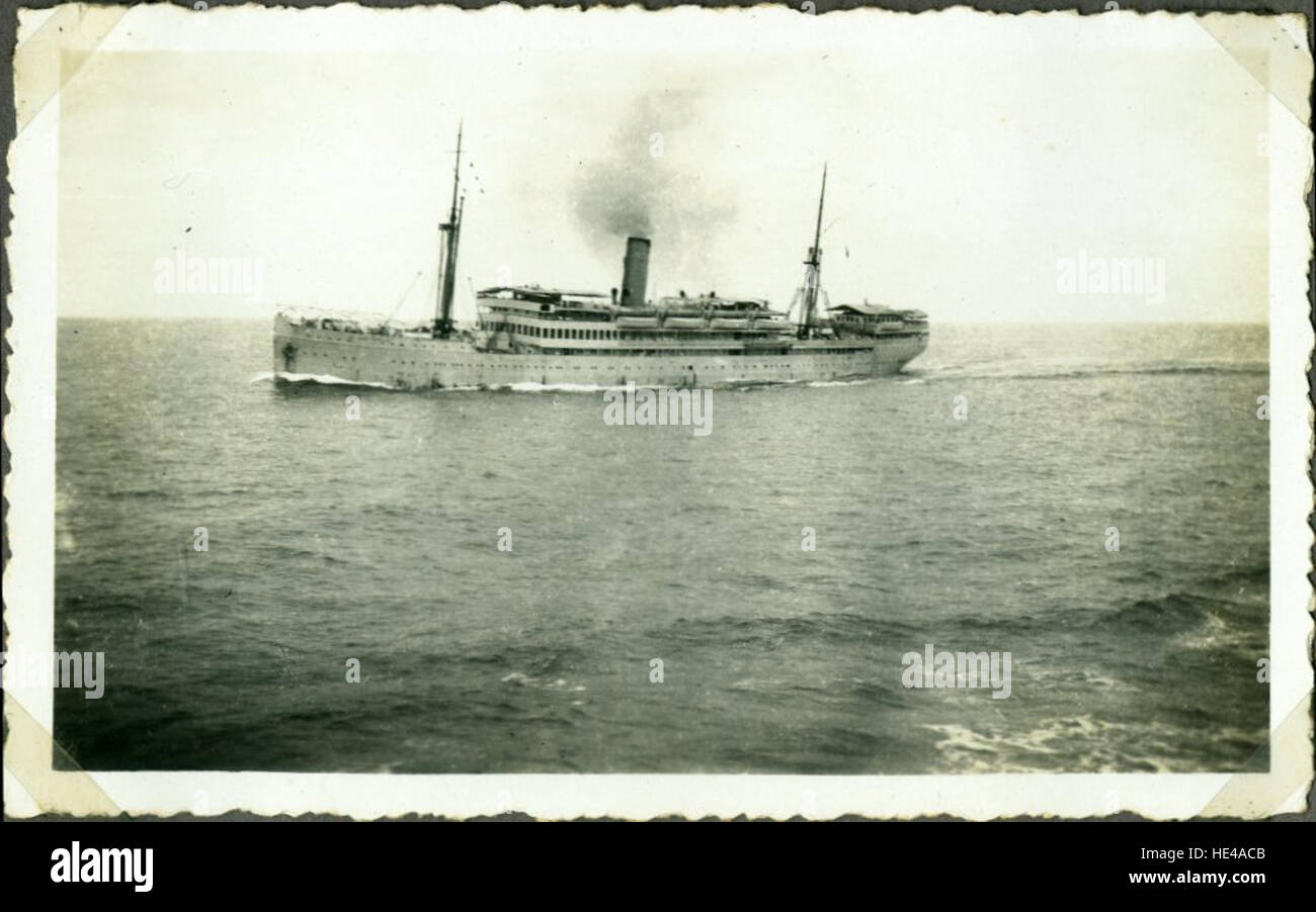 This historical photograph captures a passage to the Congo in 1939 ...